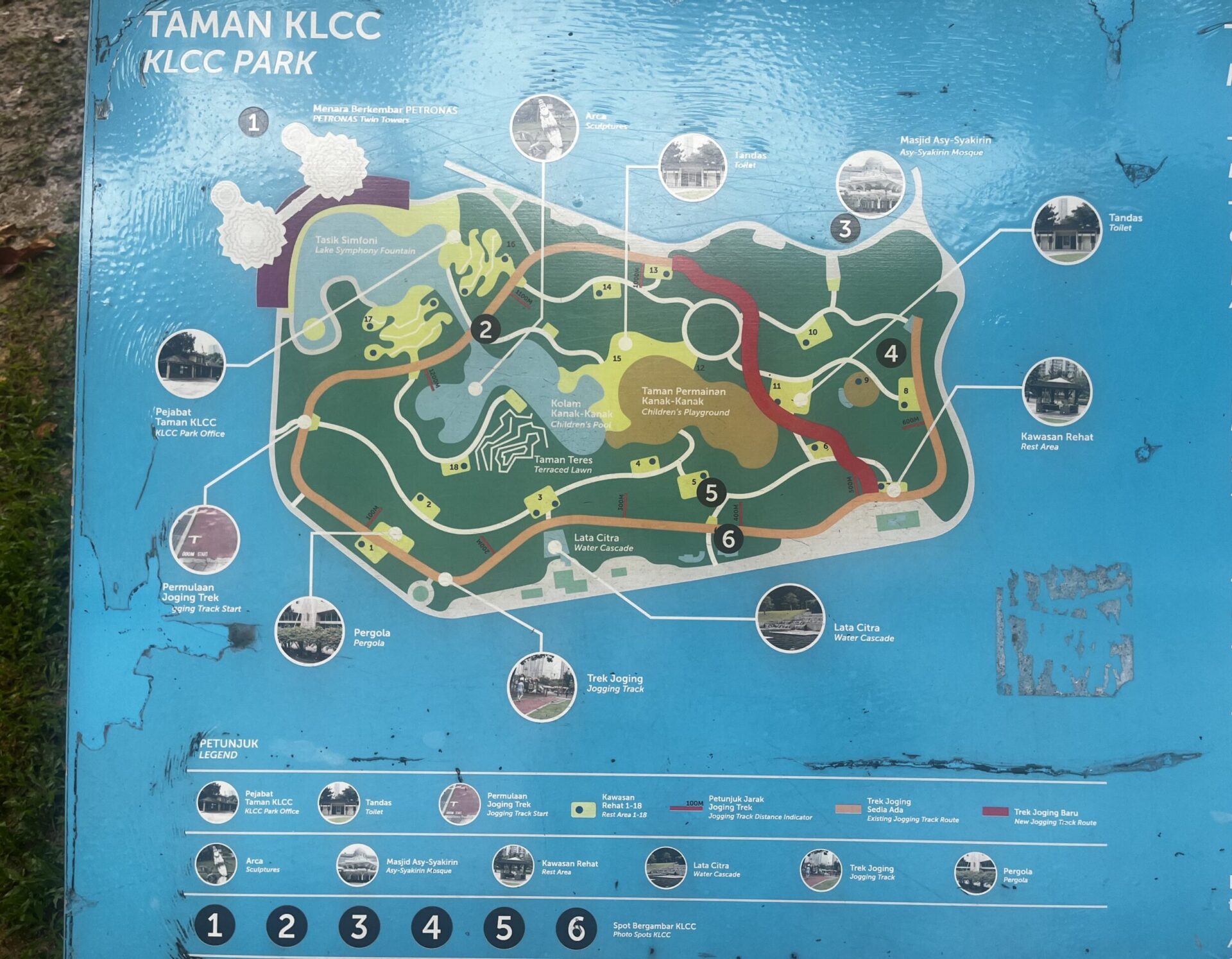 KLCC Park Map