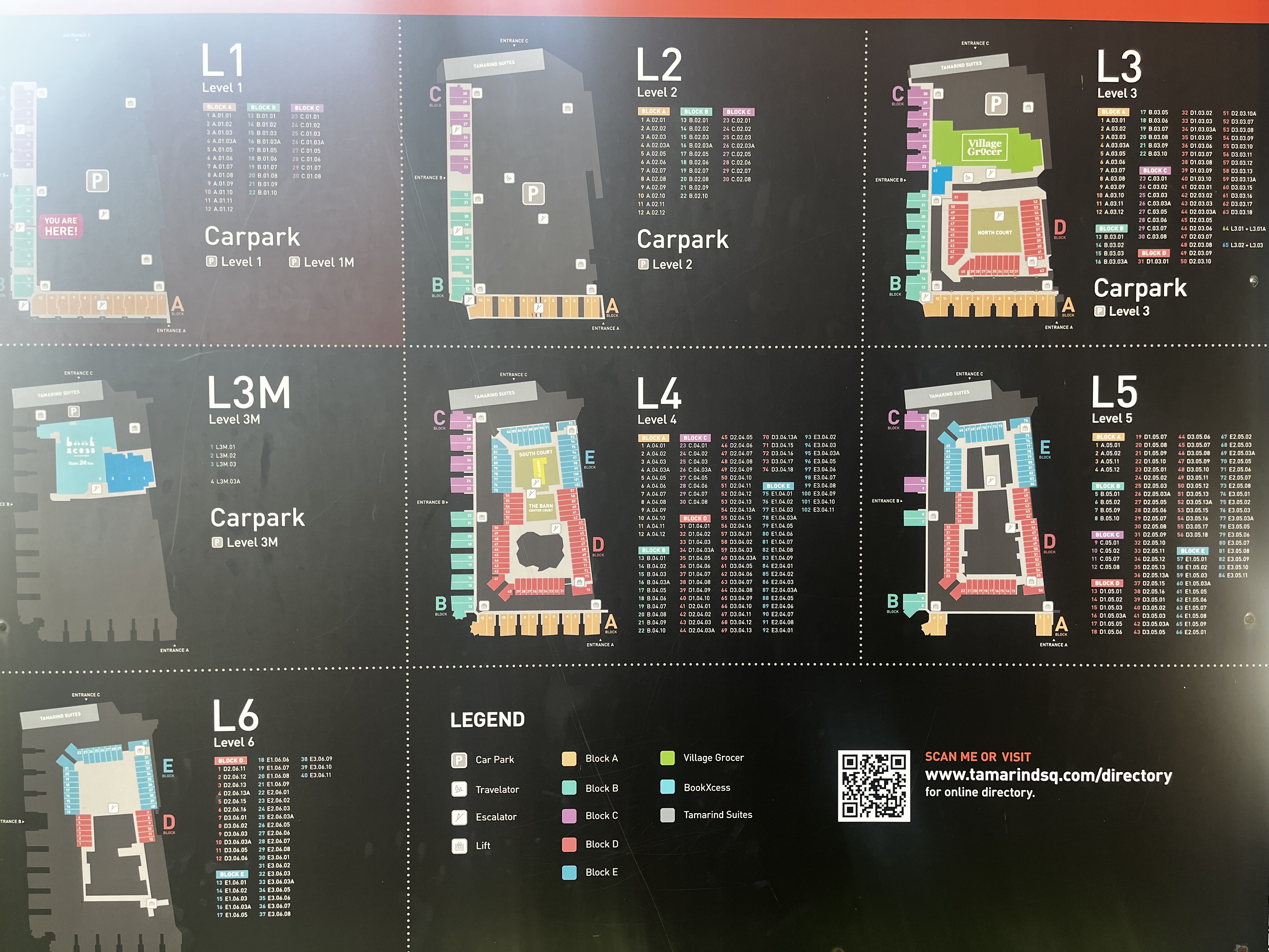 Tamarind Square's Floor Map & Directory